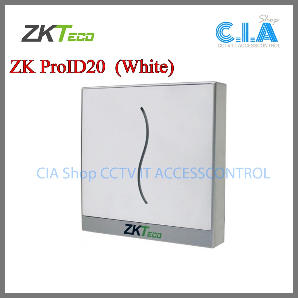 ZKTeco ProID20 หัวอ่านบัตร RFID 125KHz คีย์การ์ด ID Card กันน้ำ เชื่อม ...