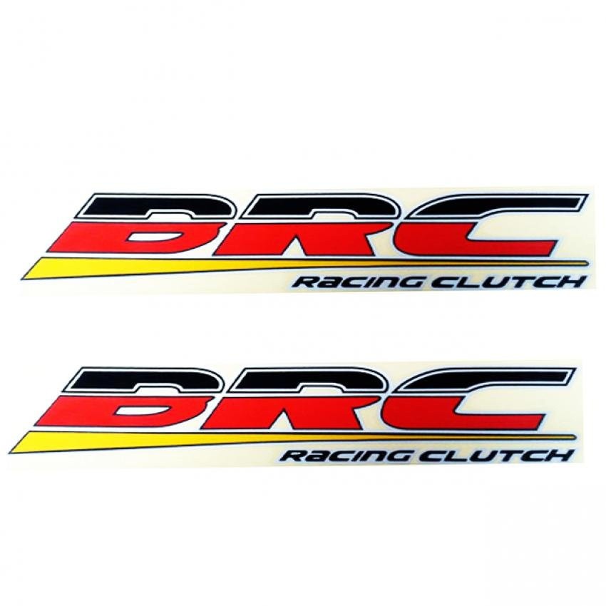 สติ๊กเกอร์ BRC คลัช ซิ่ง คลัช แต่งซิ่ง BRC สะท้อนแสง ได้ 2 ชิ้นติดฝา ...