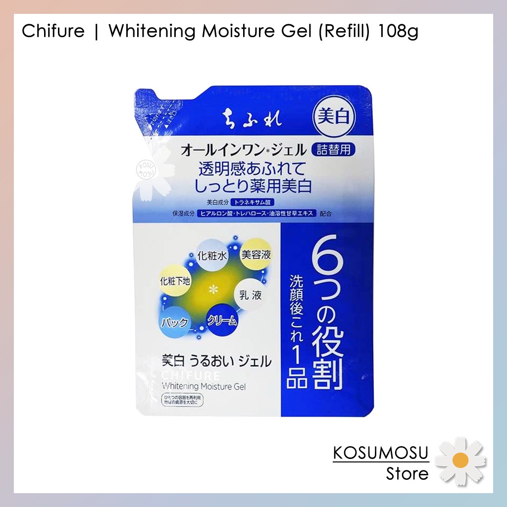 Chifure | Whitening Moisture Gel (Refill) 108g (ถุงสีฟ้า) | เวชภัณฑ์สำอางค์ชิฟุเระ เจลทาหน้า ...