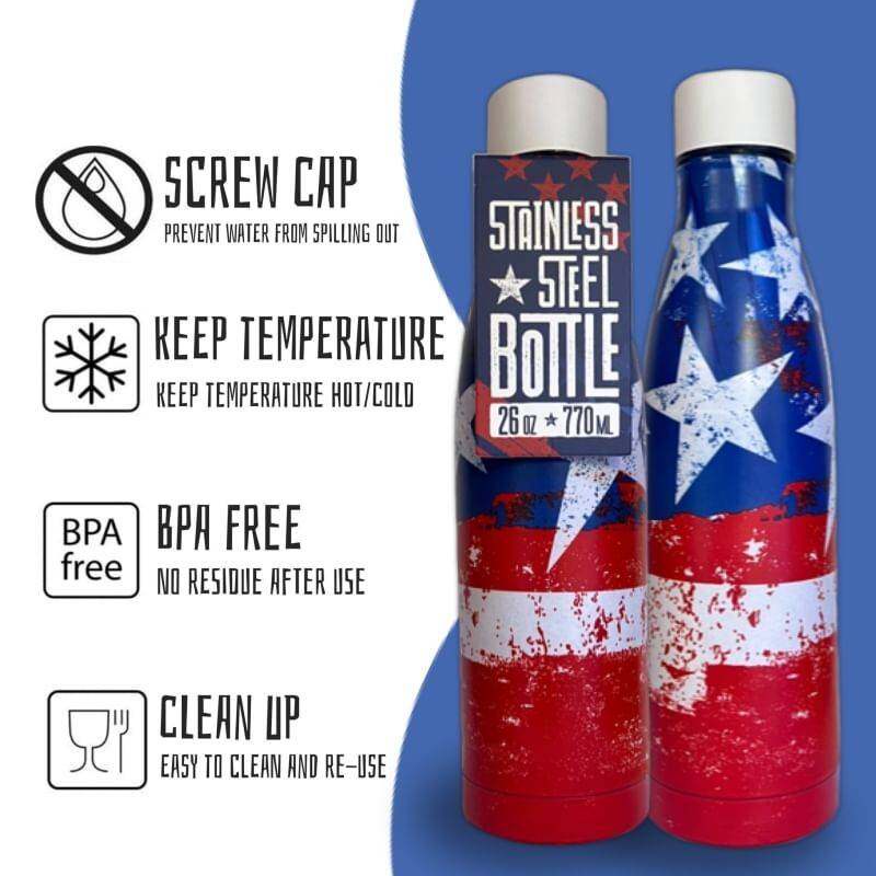 stainless steel water bottle ขวดน้ำสแตนเลสเก็บอุหภูมิ ขนาด 770ml เก็บอุณหภูมิ 4-8 ชั่วโมง แก้ว ...