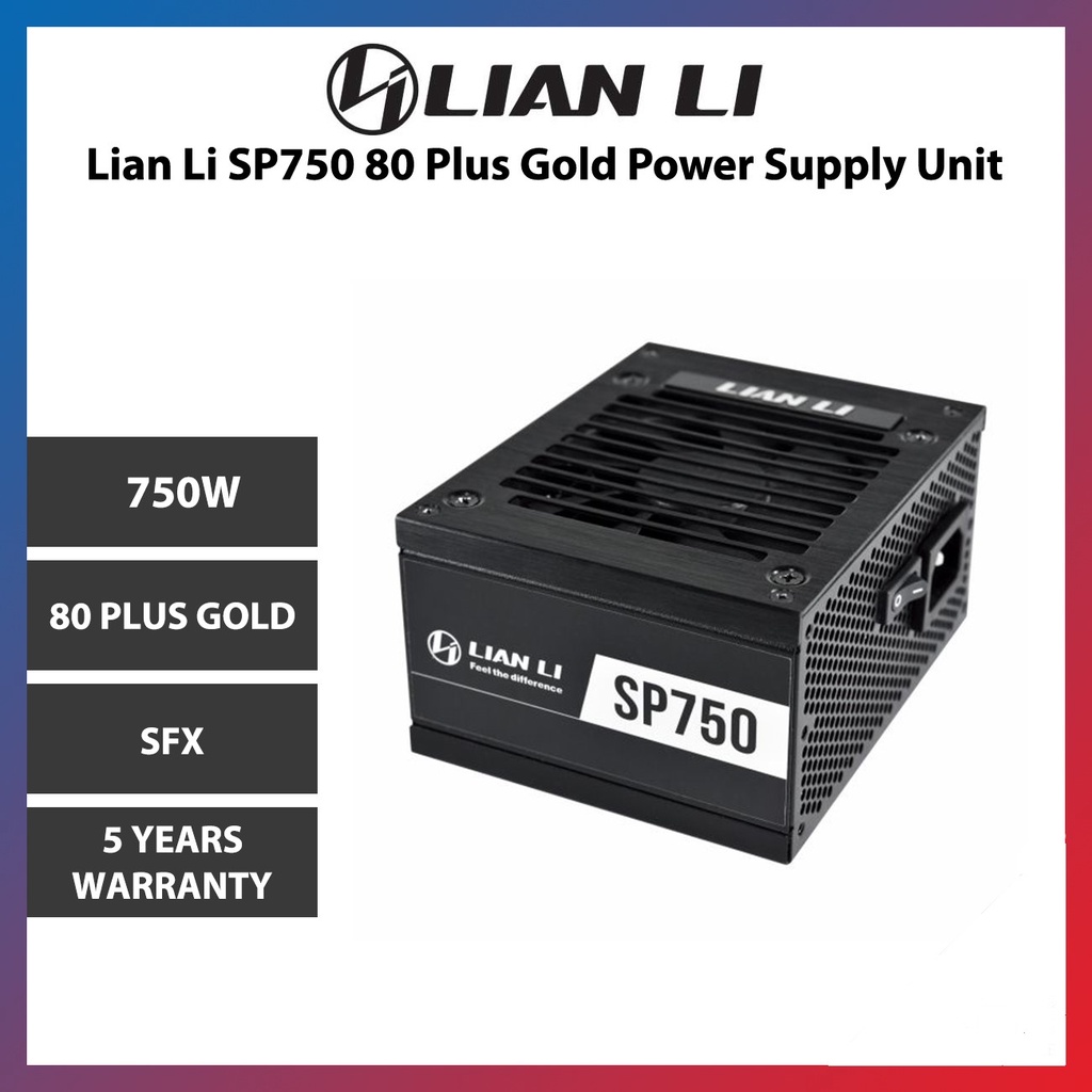 PSU Lian li SP750 SFX Gold, Fully Modular Power Supply 750W | Shopee ...