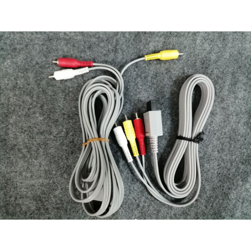 สาย AV wii / Wii U งานแท้ nintendo wii av cable | Shopee Thailand