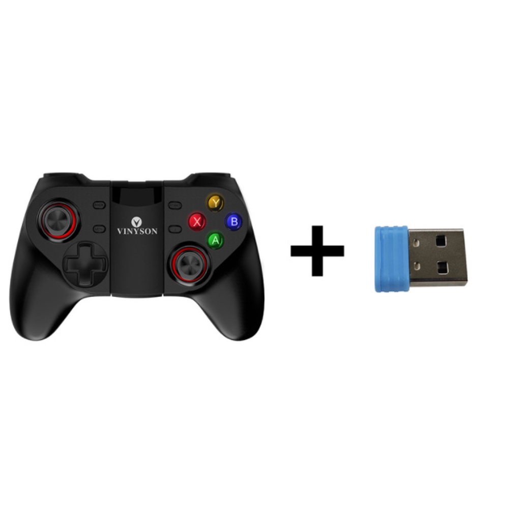 จอยมือถือ บลูทูธ ไร้สาย ขาจับในตัว+USB Joy Games Vinyson สีดำ ส่งเร็ว ...
