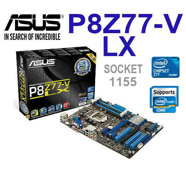 Mainboard INTEL ASUS P8Z77-V LX (Socket 1155) มือสอง พร้อมส่ง แพ็คดีมาก!!! [[[แถมถ่านไบออส ...