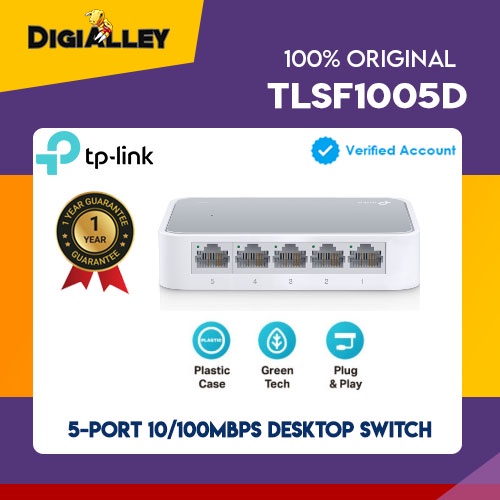 สวิตช์ HUB TP LINK 5 Port TL SF1005D 10/100Mbps TPLINK Network LAN | Shopee Thailand
