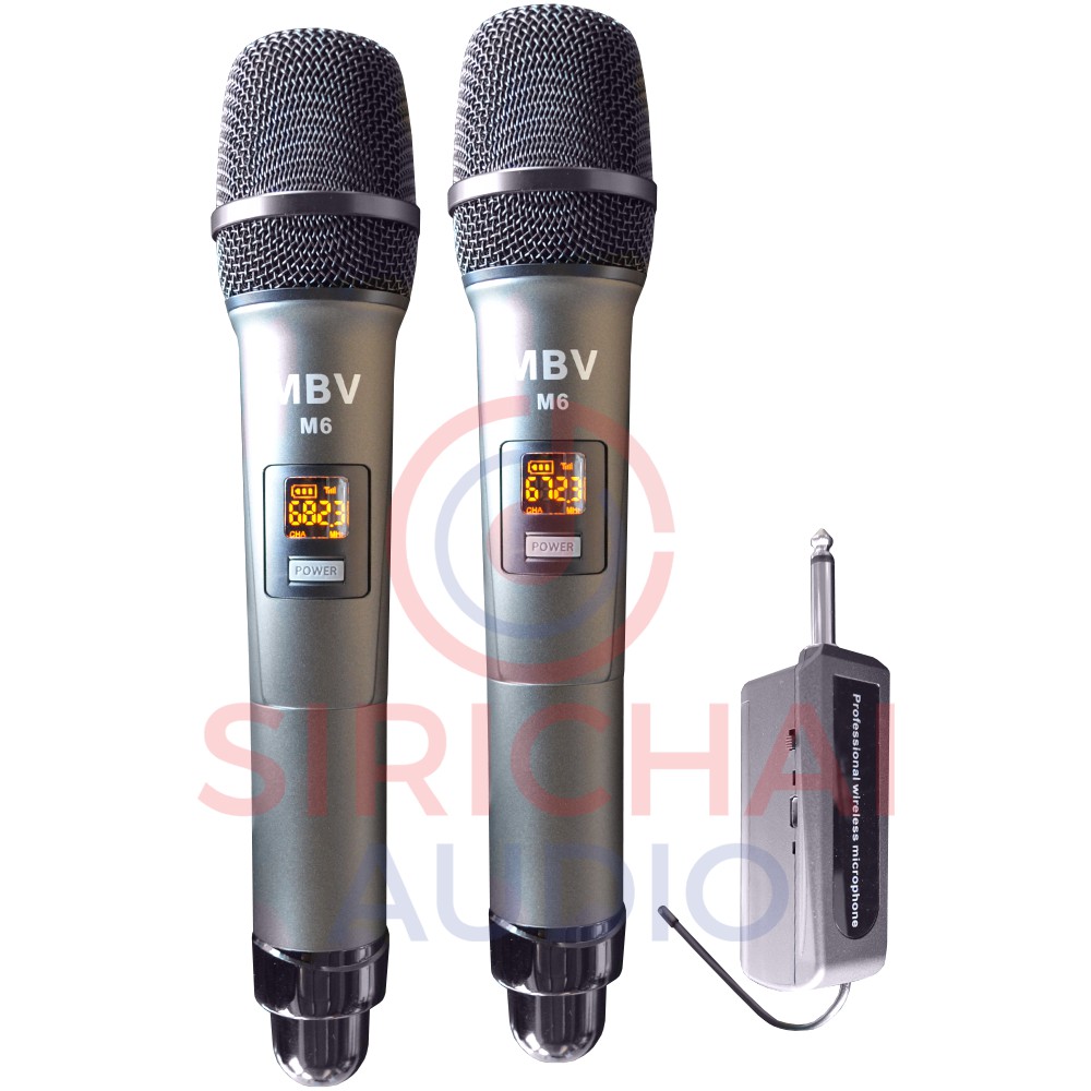 ไมค์ลอย-ปรับความถี่ MBV รุ่น M66 (คู่) UHF | Shopee Thailand