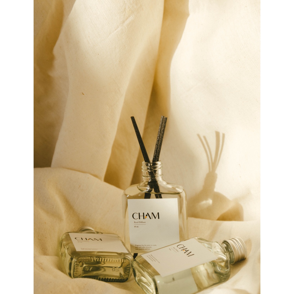 CHAM Reed Diffuser| ก้านไม้หอม ปรับอากาศ | ขนาด 85 ml. | Shopee Thailand