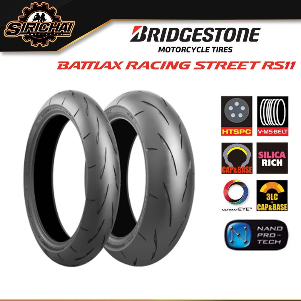 ฺBridgestone RS11 ยาง สำหรับ R6 MT07 MT09 XSR900 XSR700 / Ducati ...