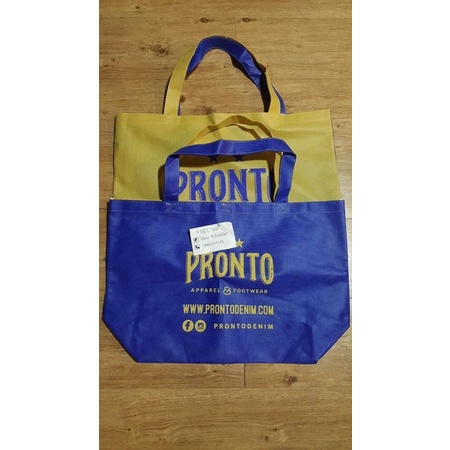 PRONTO BAG : ถุงผ้าพรอนโต้ สีทูโทน | Shopee Thailand