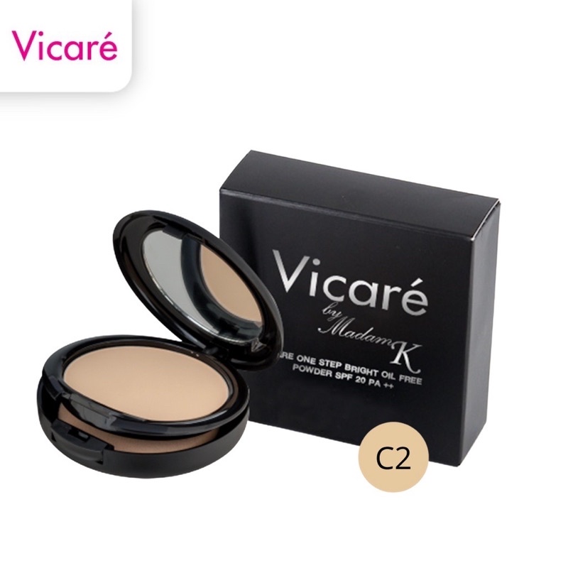 Vicare One Step Bright Oil Free Powder SPF 20 PA++ แป้งเค้กเนื้อเนียน ...