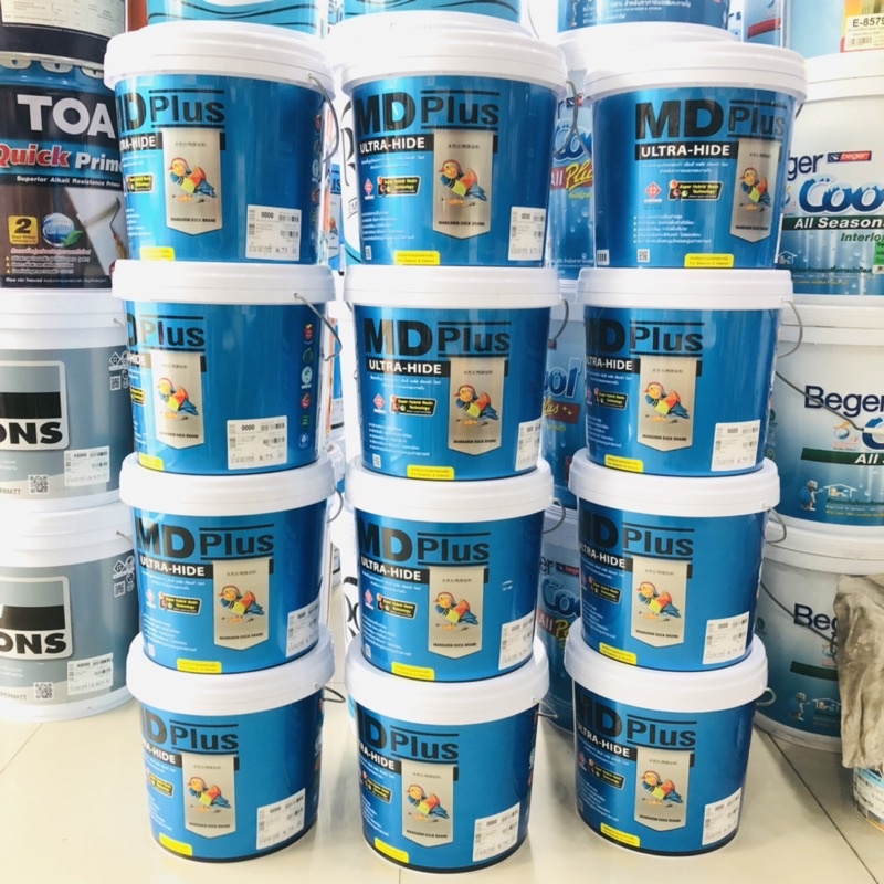 สีรองพื้น TOA MD plus ทาได้ทั้งปูนเก่าและใหม่ (8.75 ลิตร) NEW!! 2025ถังกลาง สูตรน้ำเนื้อขาว ...