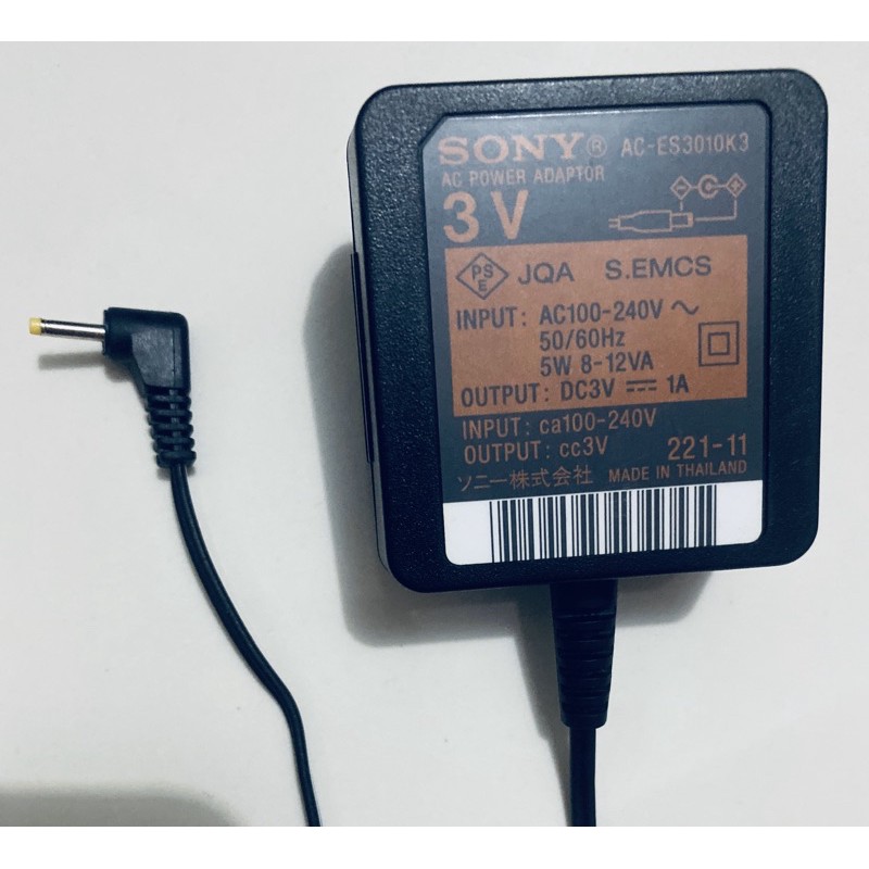 อแดปเตอร์สายต่อไฟบ้าน Sony เครื่องเล่นเทป 3V (AC Power Adapter ...