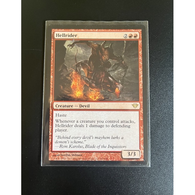 การ์ด MTG Hellrider EDH Magic the gathering สภาพ ex/Lp | Shopee Thailand