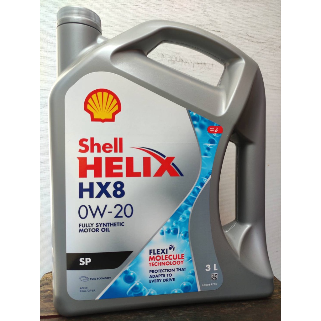 SHELL น้ำมันเครื่อง สังเคราะห์แท้ Helix HX8 อีโค่ คาร์ 0W-20 น้ำมัน ...