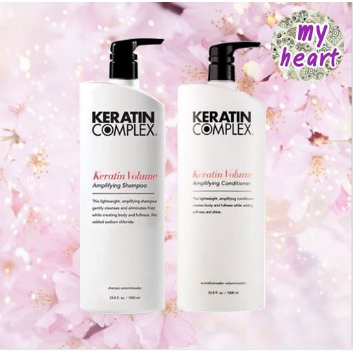 Keratin Complex Keratin Volume Amplifying Shampoo/Conditioner 1000 ml แชมพู และครีมนวดผม ช่วยให้ ...