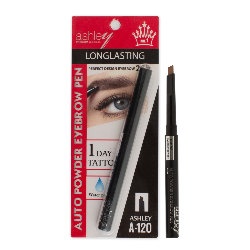 Ashley Eyebrow Duo Twist A 120 ดินสอเขียนคิ้ว สูตรกันน้ำ | Shopee Thailand