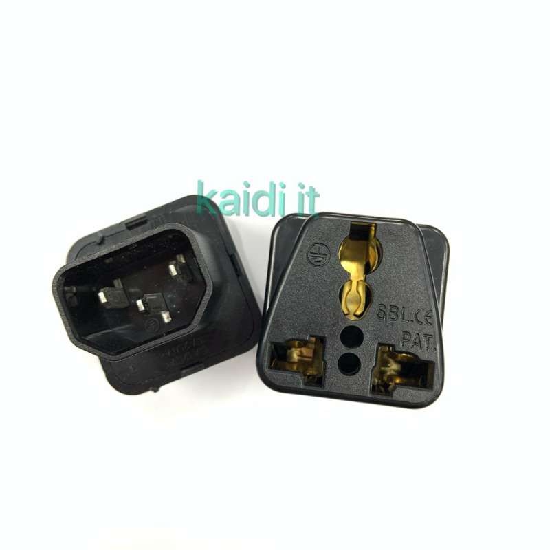 ADAPTER UPS/หัวแปลง ปลั๊กups IEC to 3 PIN ปลั๊กAPC แบบ 2รูเสียบ สีดำ ...