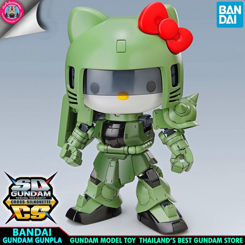 Bandai Sd Gundam Cross Silhouett Sdcs Hello Kitty Ms 06s Zaku Ii โมเดล