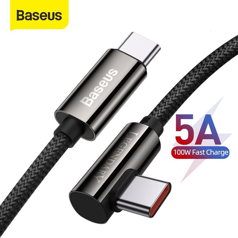 Baseus Original Gaming Data Cable Legend Elbow TYPE C TO TYPE C 1M 100W ...