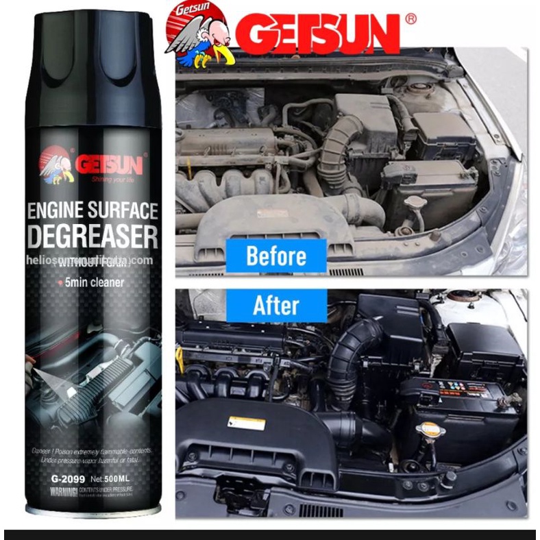 ทำความสะอาดเครื่องยนต์ ป้องกันสนิม คราบน้ำมัน คราบจาระบี Getsun Engine Surface 500 ml. | Shopee ...
