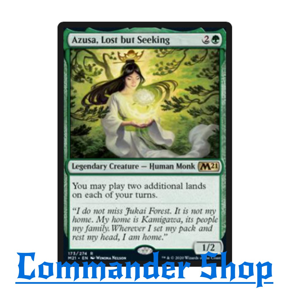 Azusa, Lost but Seeking (Legendary Creature - Human Monk) Green Mv3 Pw1 ...