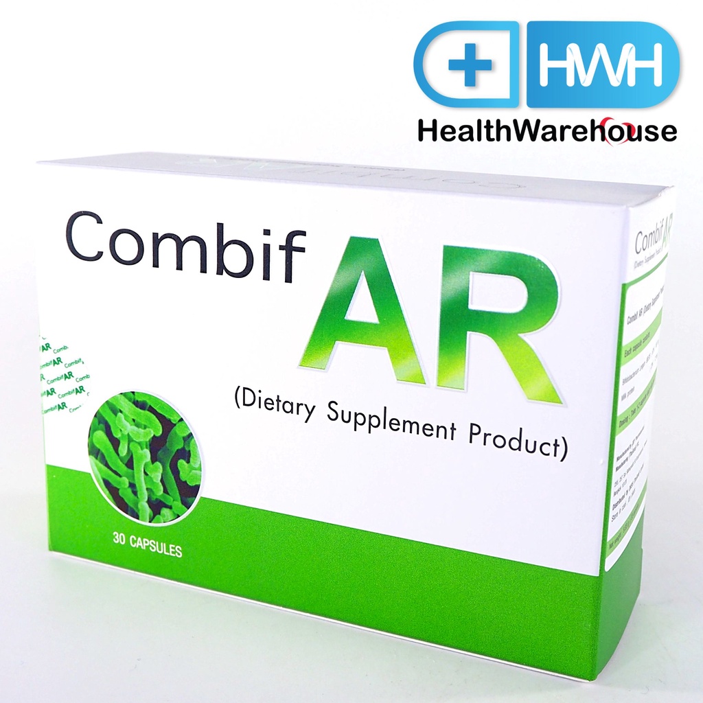 Combif AR 30 แคปซูล Probiotics Supplement คอมบิฟ เออาร์ ผลิตภัณฑ์เสริม ...