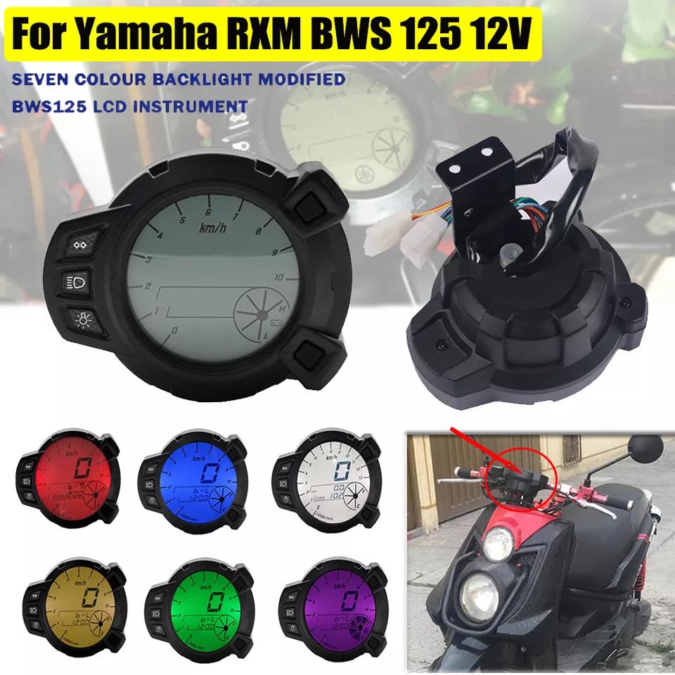 Motorcycle 10000 RMP 7 Color Oil Level LCD Digital Instrumentation ...