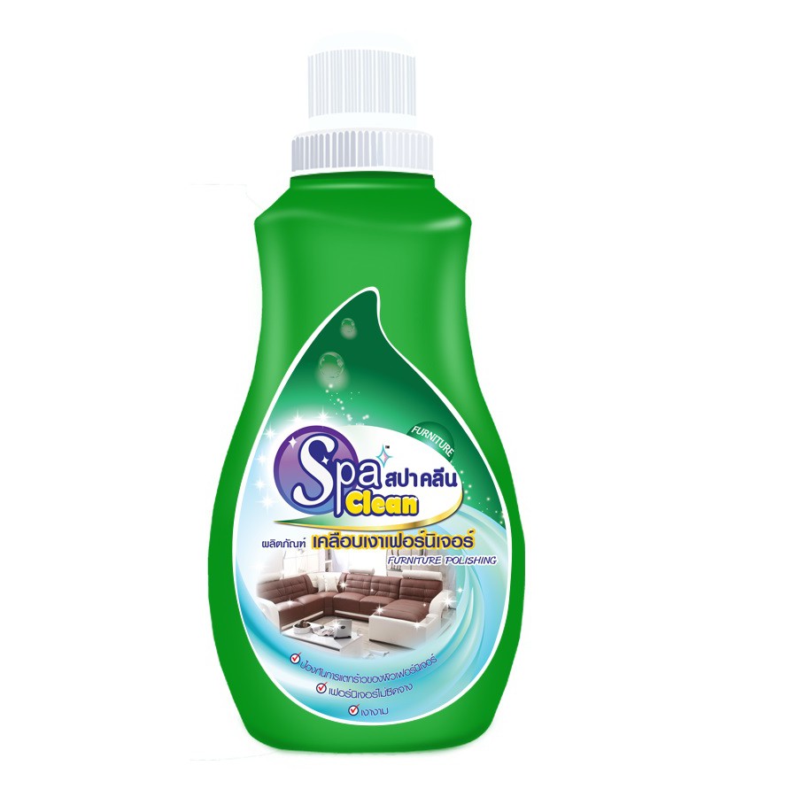 Spaclean สปาคลีนน้ำยาเคลือบเงาเฟอร์นิเจอร์ 1000มล. | Shopee Thailand