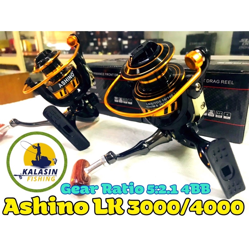 รอกสปินนิ่ง อชิโน่ LK 3000/4000 Ashino LK 5:2.1 4BB | Shopee Thailand