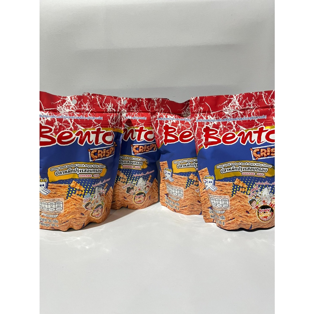 เบนโตะปลาหมึกปรุงรสอบกรอบรสสไปซี่ 30กรัม Seasoned Crispy Squid Bento ...