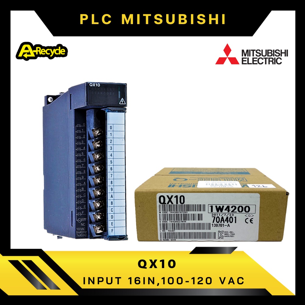 MITSUBISHI QX10 PLC , Input 16in,100-120 Vac | Shopee Thailand
