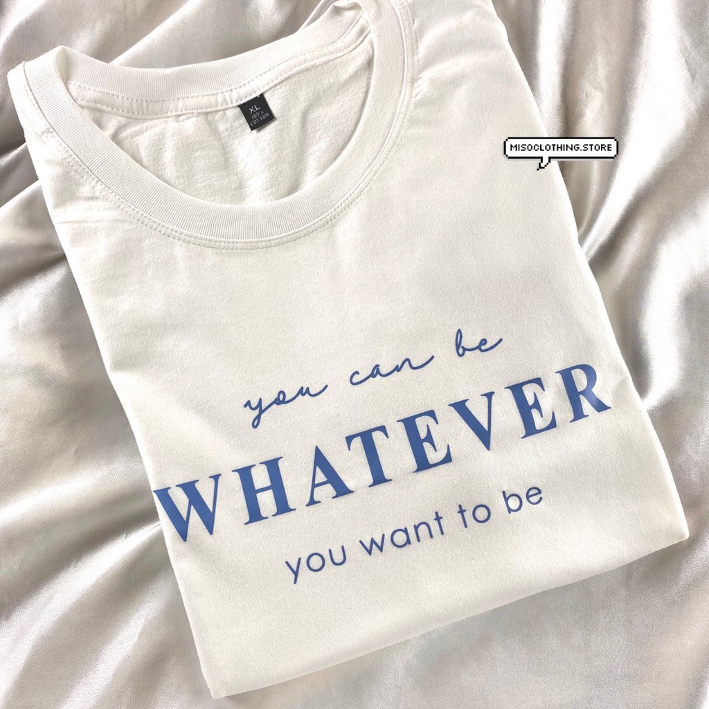"Whatever" เสื้อยืดสกรีน สวมใส่สบาย | Shopee Thailand