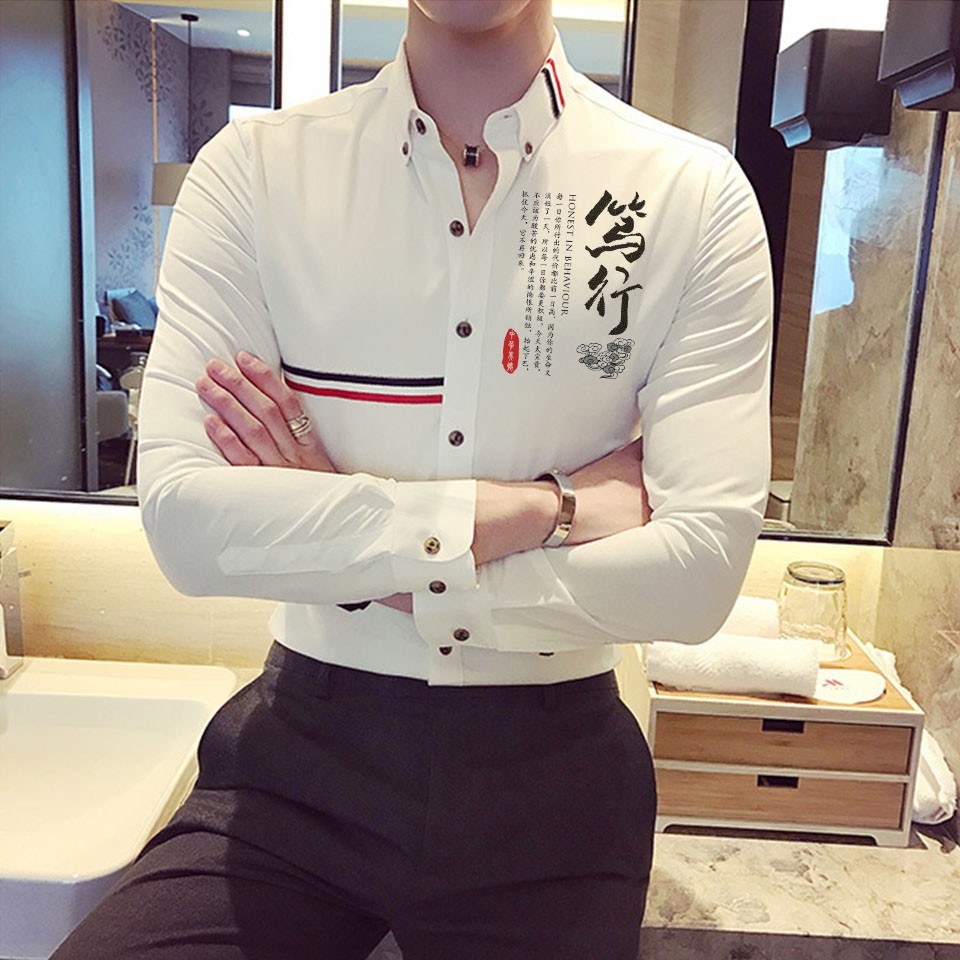 ที่มีคุณภาพสูงผู้ชายดวงจันทร์เสื้อแขนยาวการประดิษฐ์ตัวอักษร | สินค้า ...