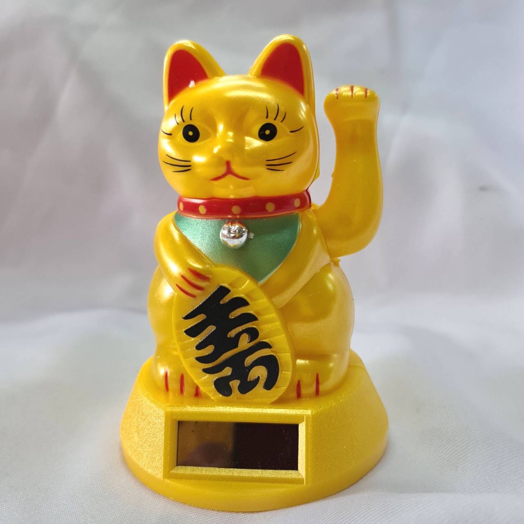 แมว แมวกวัก 2in1ใส่ถ่าน -แมวพลังงานแสงอาทิตย์แมวโซลาร์เซลล์ แมวเรียก ...