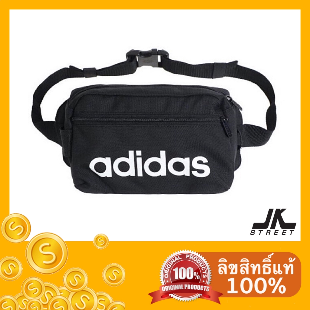 [SOLD OUT] กระเป๋าคาดเอว คาดอก adidas Linear Core Waist Bag สีดำ DT4827 ...