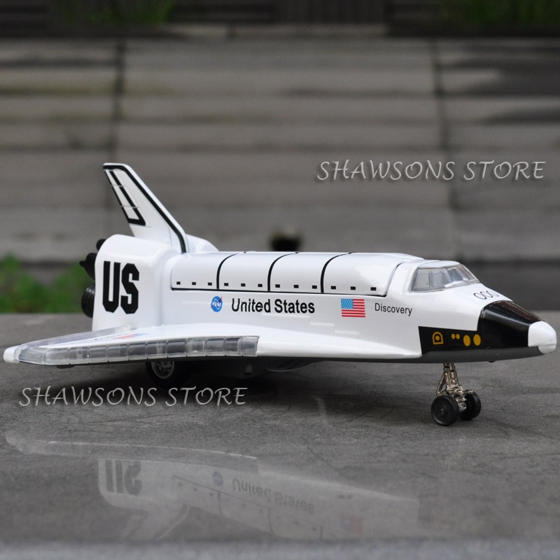 โมเดลรถรับส่งอวกาศ 1:200 Scale USA NASA Space Shuttle Discovery Columbia Diecast Model Pull Back ...