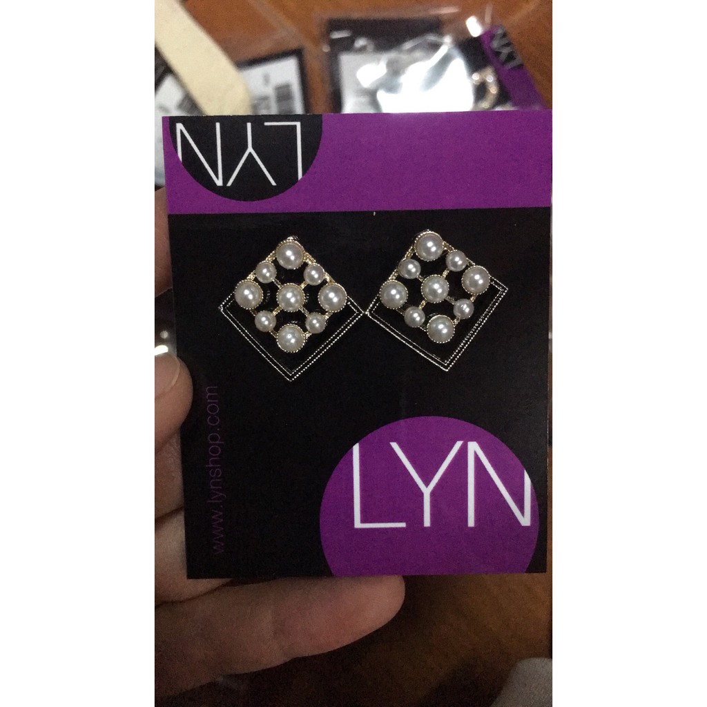 ต่างหูงานแบรนด์ LYN Around (ลินอราวด์) งาน Lyn แท้💯 | Shopee Thailand