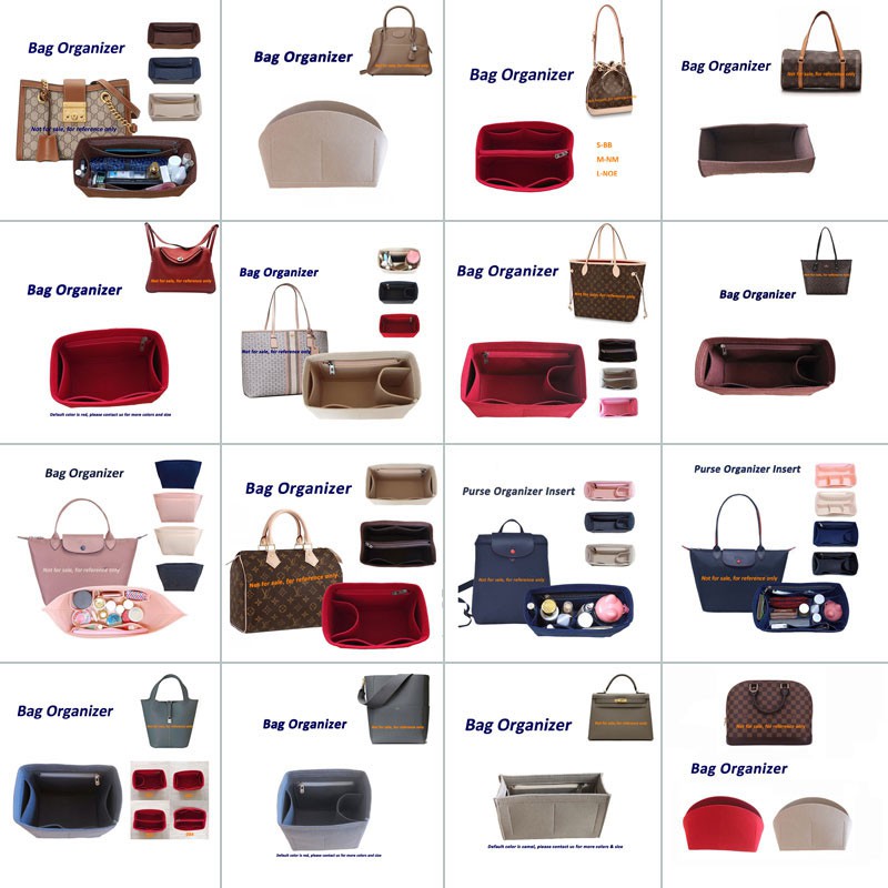 [Felt·Bag Insert] กระเป๋าจัดระเบียบ ปรับแต่งได้ หรูหรา สําหรับกระเป๋า ...