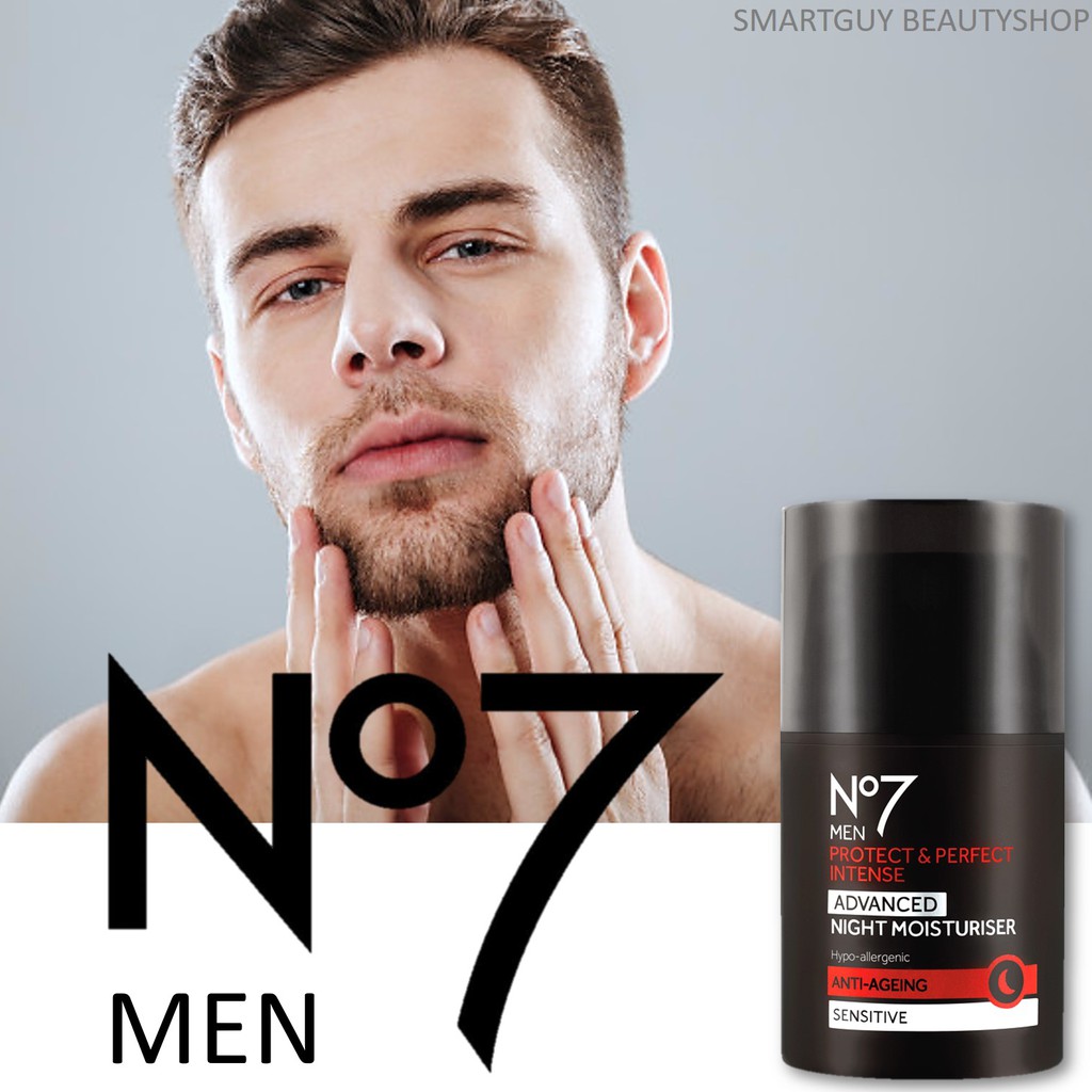 No7 Men Protect&Perfect Intense Advanced Night Moisturiser 50ml ...