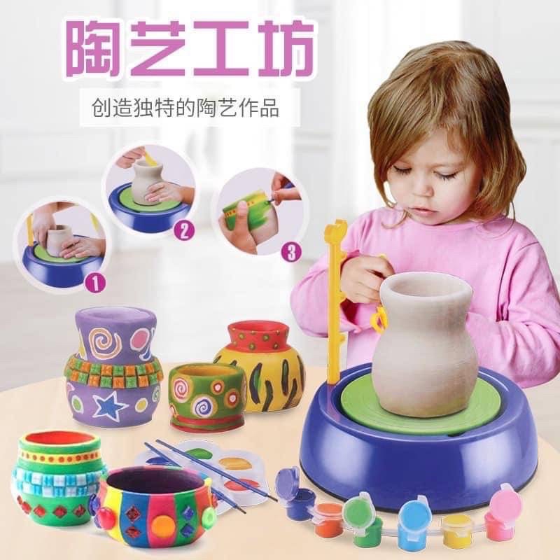 ชุดของเล่นปั้นดินเผา Pottery Wheel #พร้อมส่งในไทย | Shopee Thailand