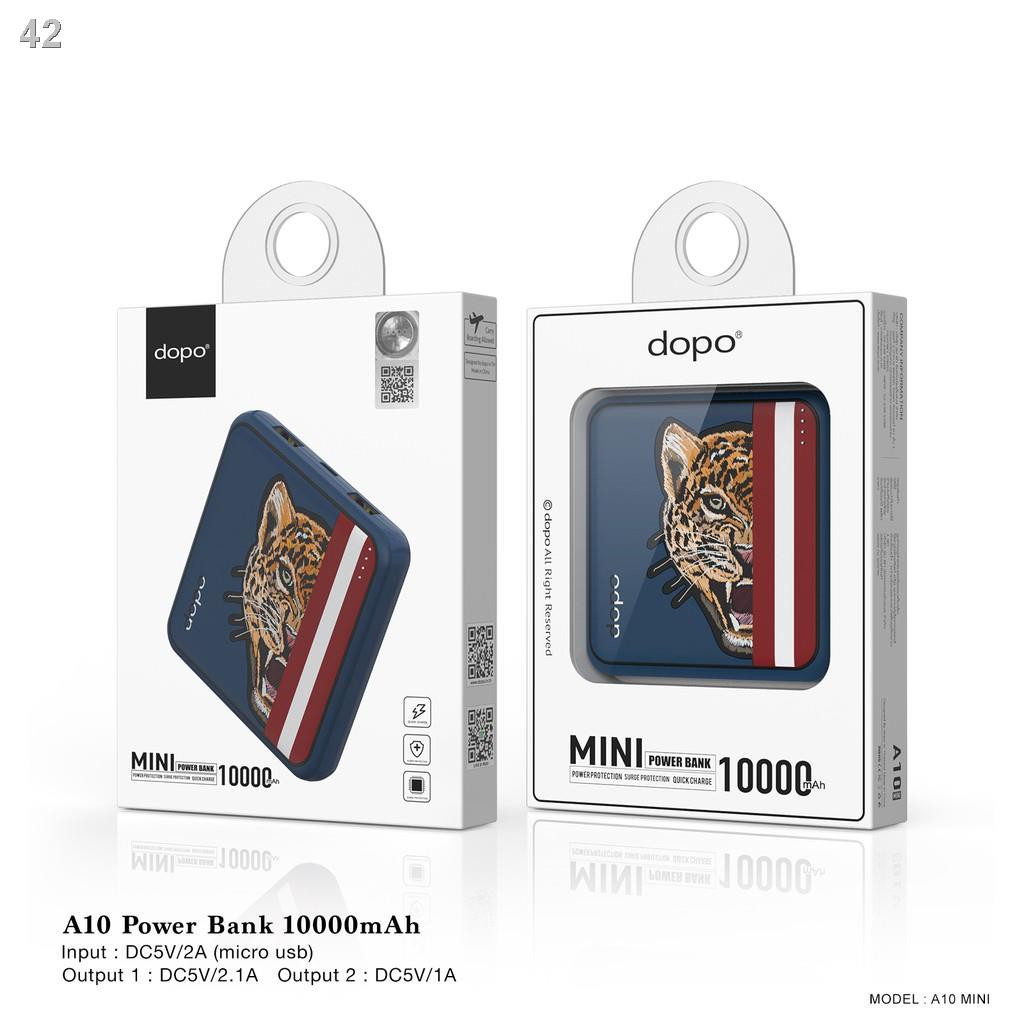 ﹍xVOr dopo Power Bank รุ่น A10 mini Tiger (ฺBlue) 10000 mAh รับประกัน 1 ...