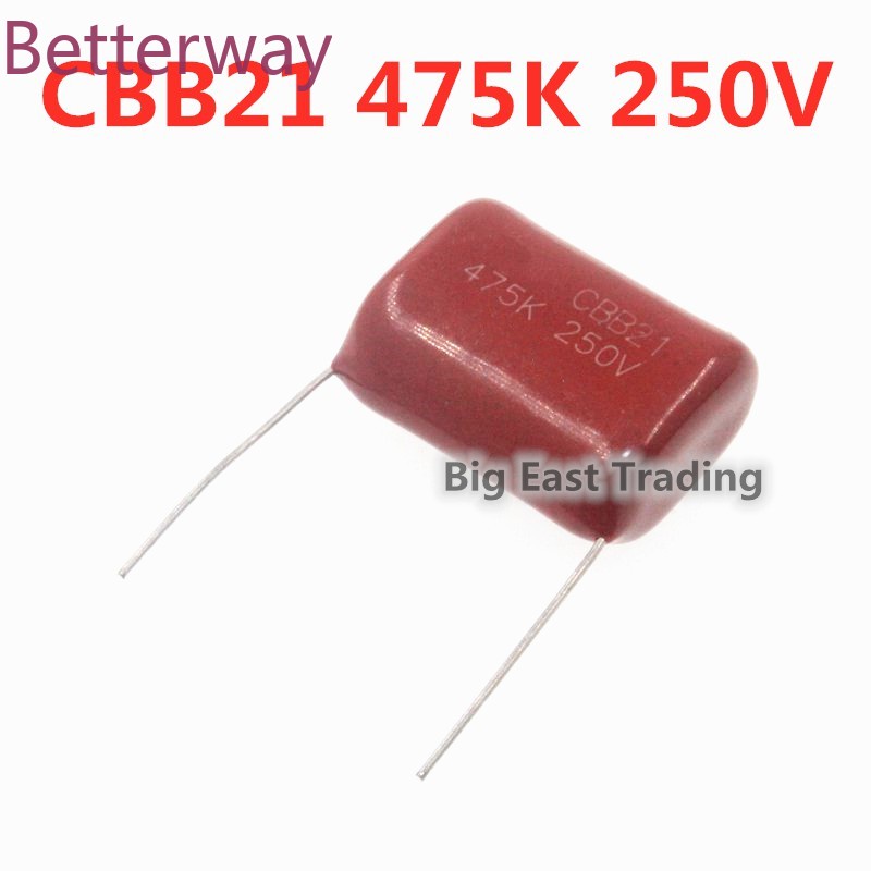 2pcs CBB21 250V 475K 4.7UF 25MM CBB22 ตัวเก็บประจุฟิล์มโลหะ, ตัวเก็บ ...