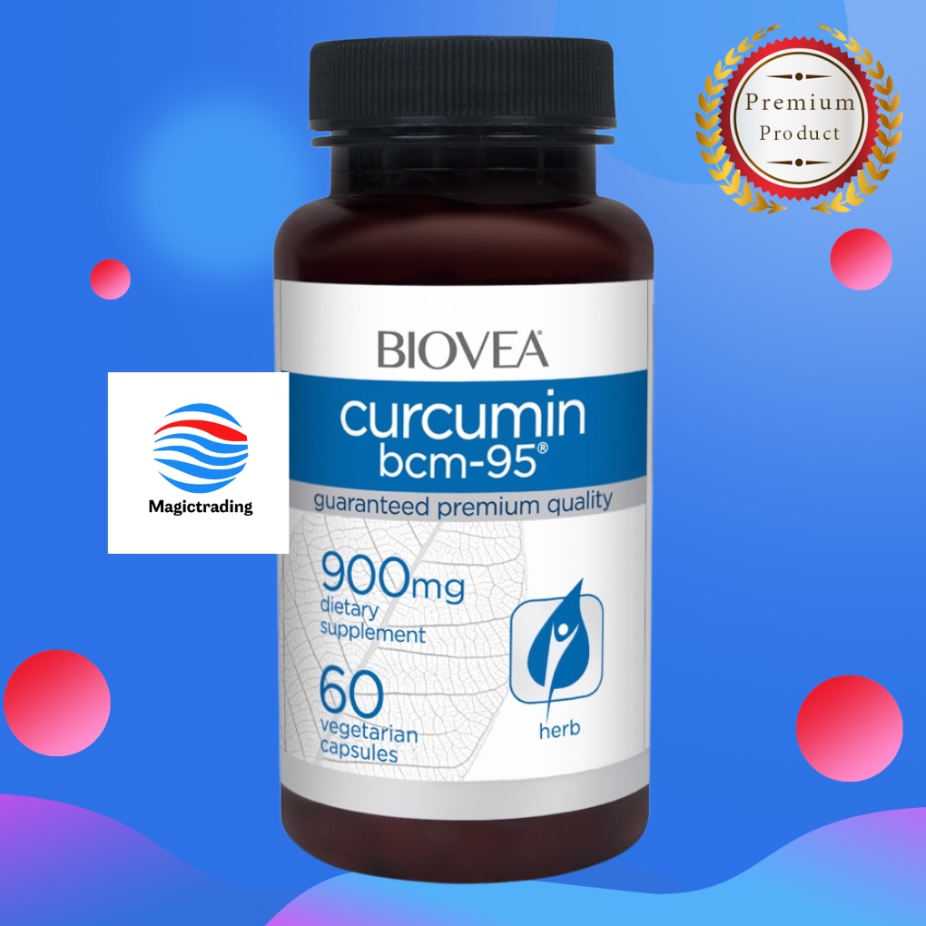 BIOVEA CURCUMIN BCM-95 Turmeric Extract 450 mg / 60 Vegetarian Capsules ...