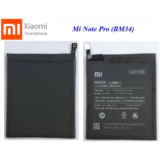 แบตเตอรี่ Xiaomi Mi-Nota Pro (BM34) | Shopee Thailand
