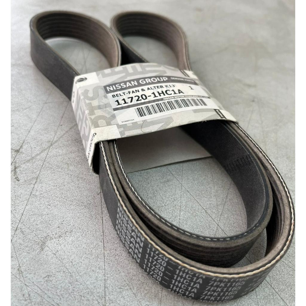 สายพานพัดลม สายพานแอร์ NISSAN MARCH, ALMERA ,NOTE (117201HC1A)_แท้ห้าง ...