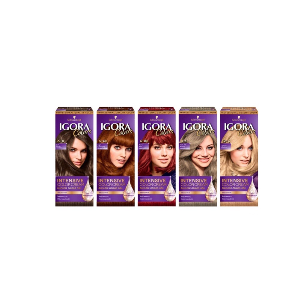 Schwarzkopf Igora Colors 40ml (กล่องม่วง) ชวาร์สคอฟ อีโกร่าคัลเลอร์ ...