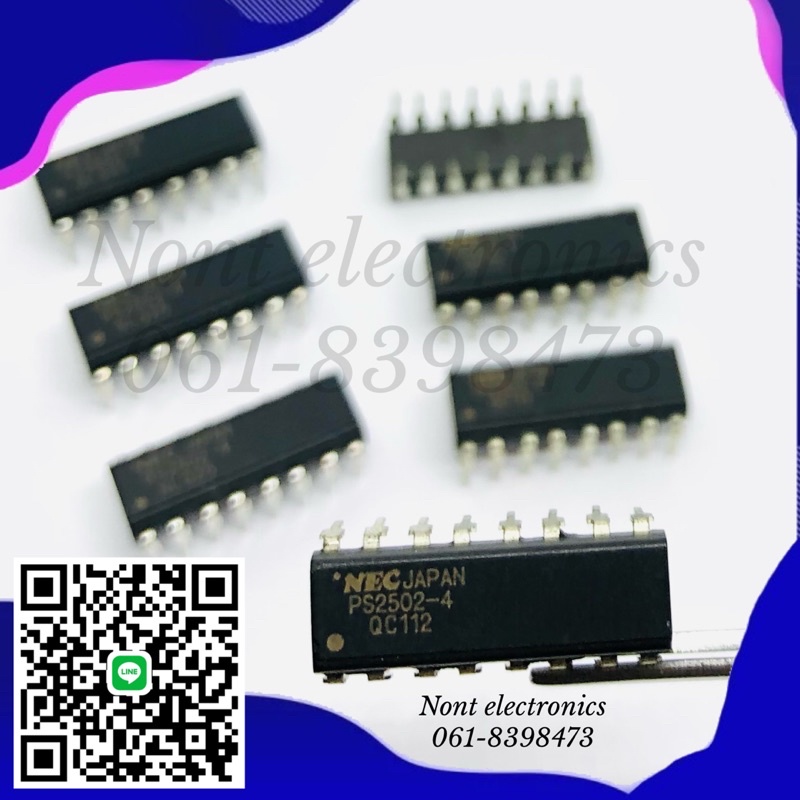 PS2502-4-A DC Input Darlington Output Quad Optocoupler, Through Hole, 16-Pin PDIP | Shopee Thailand