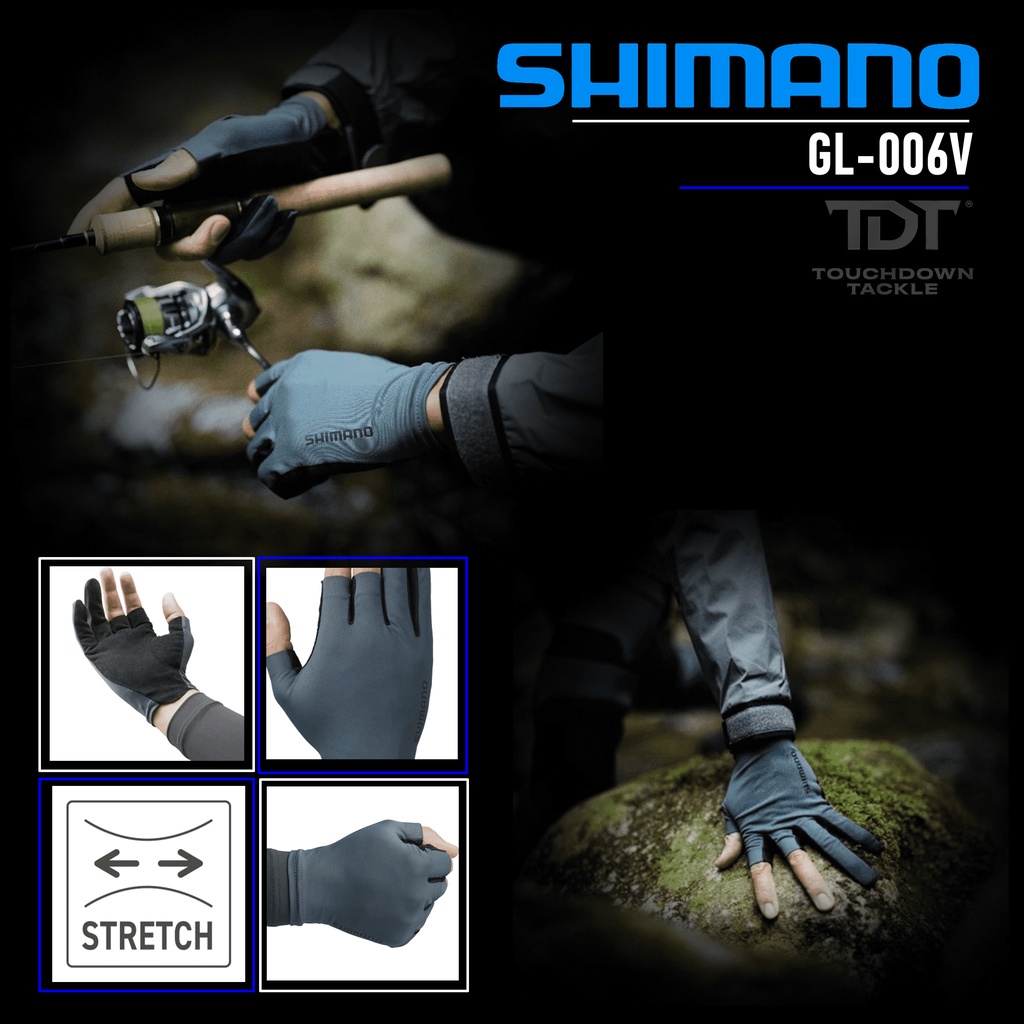 SHIMANO GL-006V ถุงมือตัด 3 ระดับโปร *** ถุงมือผ้ายืด ชิมาโน่ แท้ 100% *** | Shopee Thailand