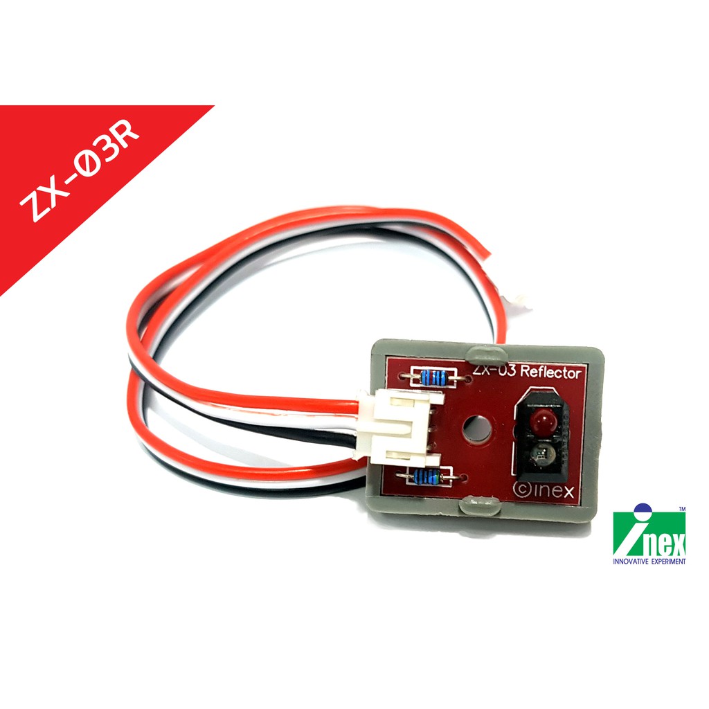 INEX ZX-03R เซนเซอร์ตรวจจับแสงสีแดงอินฟราเรดสะท้อน/IR/infrared sensor/ตรวจจับเส้นและวัตถุ/Line ...