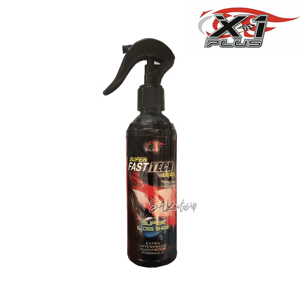 X-1 Plus Super Fast tech Wax น้ำยาเคลือบสีรถยนต์ สูตรใยแก้ว ขนาด 250 ...